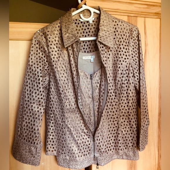 SPANNER | Tops | Spanner Metallic Jacket And Tank Set | Poshmark